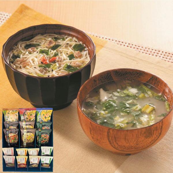 養命酒製造の簡単・便利なフリーズドライ詰め合せ。コシが自慢の島原手延べそうめんと素材のコクと風味が溶け合う滋養スープが美味しい、すこやか志向な「和養生にゅうめん」と、つぶつぶ素材とゴロゴロ野菜が美味しい「五養粥」と、春夏秋冬、季節感のある野...