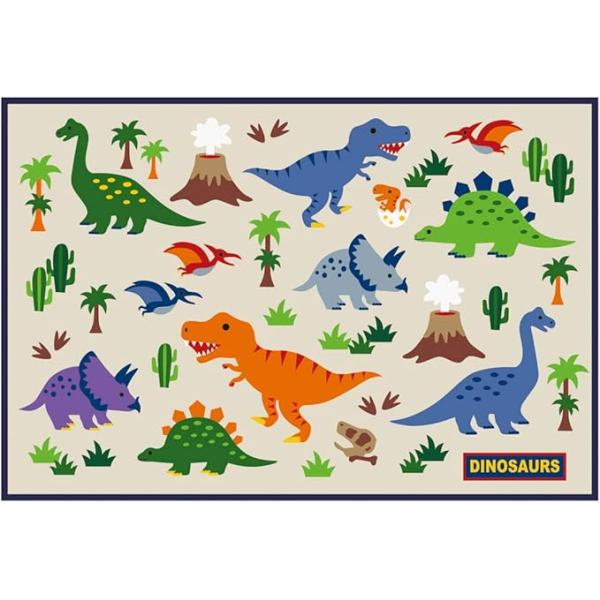 お子さまにちょうどよいサイズの90cm×60cm。コンパクトに折りたためてお子さまのリュックにもすっぽり入ります。ディノサウルスシリーズのかっこいいデザイン○商品サイズ　約900×600mm■材質：ポリエチレン：耐熱温度40度レジャーシート...