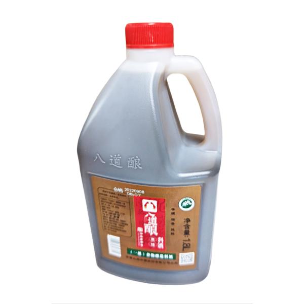 【新商品】横浜中華街　八道醸　カラメル無添加・天然調理料理酒（花彫料理酒）1.8Ｌ/ポリ容器、食塩：約１.0ｇ/L,　（一級）穀物醸造天然料理酒です♪