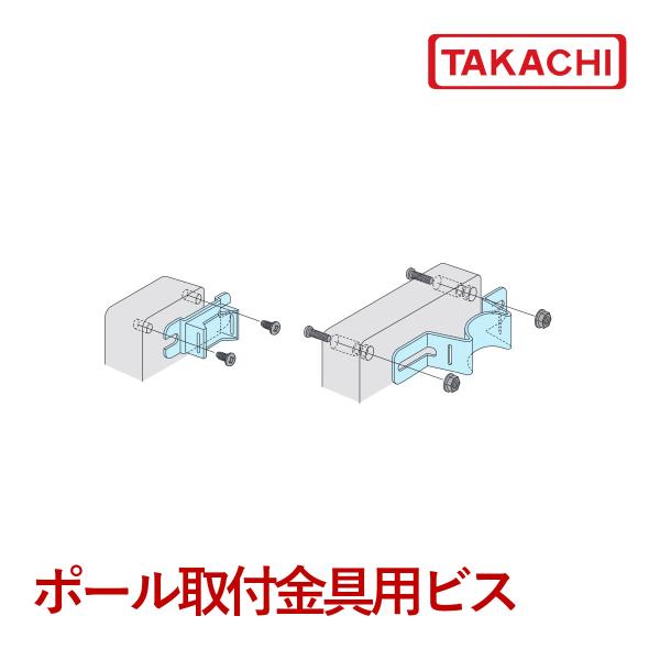 ■ ポール取付金具用のビスセットです。SSK 型ポール取付金具と一緒にご利用下さい。■ 材質/ 表面処理：ステンレス/ 無処理