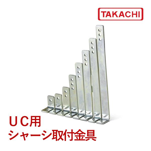 UC・UCG・UCYシリーズ用の内側面に付けて、シャーシ(金属板)や基板を取付ける為の金具です。アルミシャーシUCCシリーズを取付ける際は、UCKシリーズの購入が必要です。