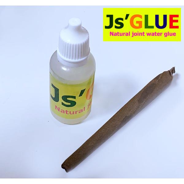 Js’GLUEはジョイントやブランツ用のWater Based Glue（ウォーターベースドグルー）水糊です。■実際に使用してみると弱粘着性で水のようにサラサラして塗りやすい反面、紙への浸透も早い糊のようにベタベタ感は少ないが、まるで無いわ...
