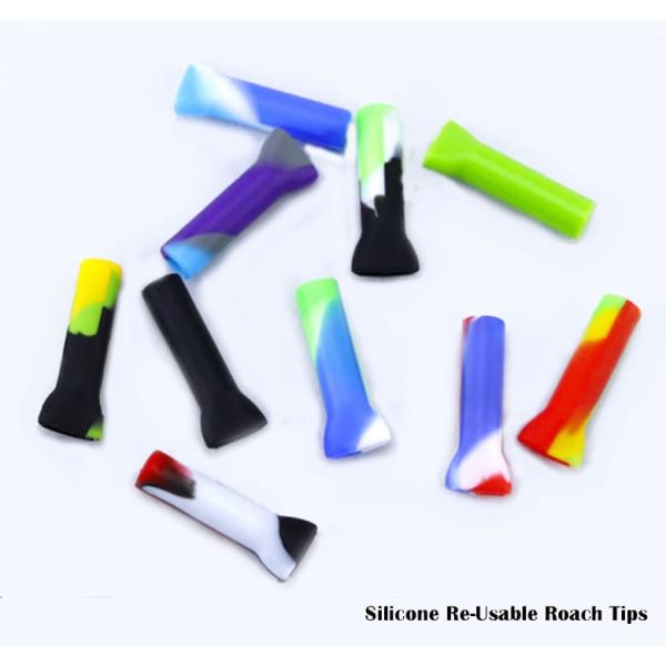 Silicone Re-Usable Roach Tips 繰り返し使えるシリコン素材のローチチップ。特徴はくわえやすいマウスピース形状汚れても食器用洗剤で洗えば綺麗になる■サイズ：33mm 直径8mm ■素材:耐熱フードグレードシリコンカ...