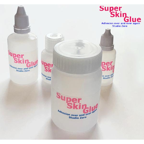 特殊メイク用の強力な肌用接着剤 [スーパースキングルー]■ご利用になる2日〜3日前にご注文くださいベストな状態でご利用いただけるよう出荷直前に調合し発送しておりますどれだけ強力か画像でご覧ください！■商品説明1.使い方は一般のグルー同様対象...