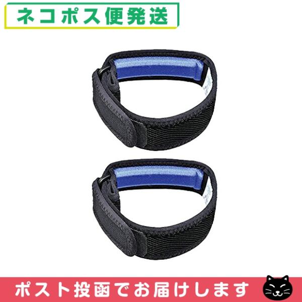 パッドの圧迫により脛骨結節部への牽引力を低減させます。 コンパクトなベルトタイプで装着中も邪魔になりません。 リングを通して留めるだけで簡単に装着できます。