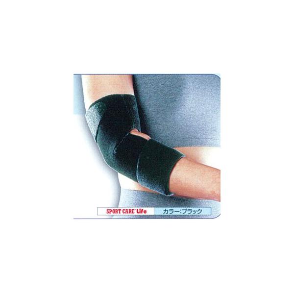 ラップタイプ(左右兼用) ・ 圧迫と保温が手軽に実現。 ・ 簡単装着で調節も自由。 ・ ひじの保護に。 フリーサイズ