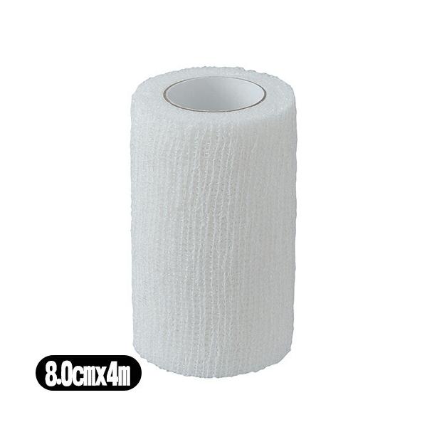 ・包帯同士の自着性によりズレやゆるみがなく、関節部や頭部など巻きにくい部位でもしっかり固定します。 ・皮膚・毛髪には付着しないため剥離刺激がありません。 ・織構造の伸縮糸による優れた伸縮性があります。