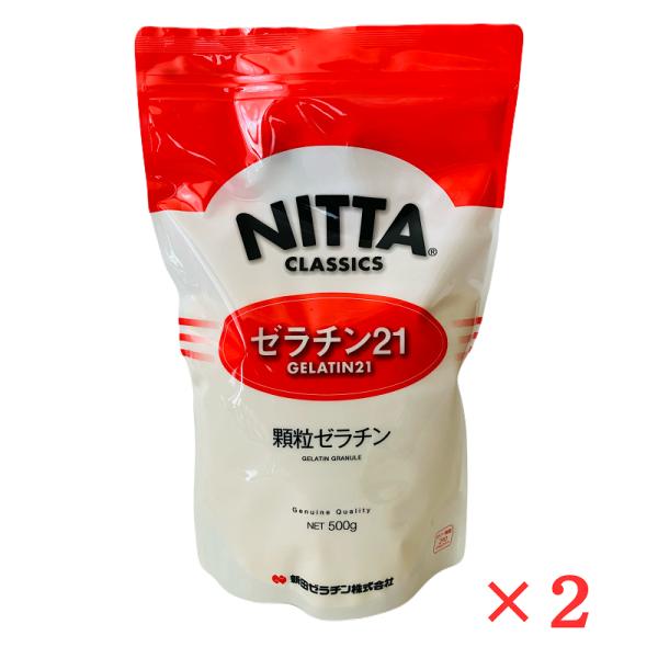 独自製法により、50℃程度の液体に振り入れて直接溶ける顆粒タイプです。においが極めて少なく無色透明。顆粒ゼラチンの最高級品です。■名称：ゼラチン■原材料名：ゼラチン（国内製造）■お届け内容：５００ｇ×２袋■保存方法：高温多湿・直射日光を避け...