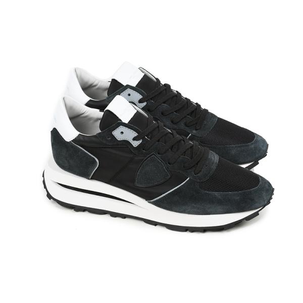 [ブランド]PHILIPPE MODEL PARIS フィリップモデル[品番]TKLU W006モデル メンズ(TROPEZ HAUTE)[カラー]ブラック[素材]スエード/ナイロン[生産国]ITALY[付属品]BOX　[サイズ]■40サイ...