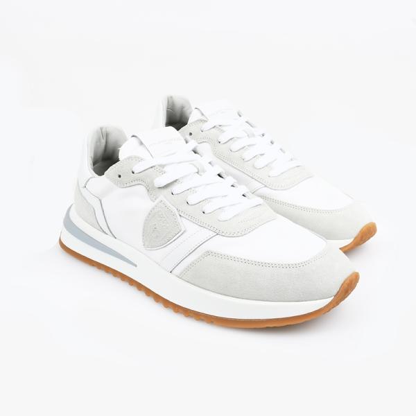 [ブランド]PHILIPPE MODEL PARIS フィリップモデル[品番]TYLU W001モデル メンズ(TROPEZ 2.1 LOW MAN MONDIAL)[カラー]ホワイト [素材]ナイロンアッパー・スエード（トゥetc）[生産...
