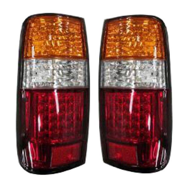 適合車種ランクル80全年式スモール・ブレーキ部：　レッドレンズ　(LED)ウインカー：　オレンジレンズ (通常バルブ)バック：　クリアレンズ (通常バルブ)反射板内蔵※ウインカークリアバルブ付属※バック部は純正バルブを使用《保証期間について...