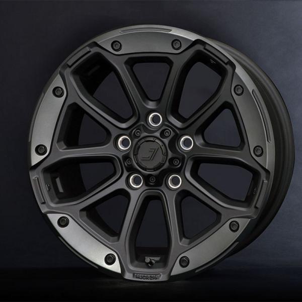 極限までコンケイブを追求したディスクデザイン カラー：　FLAT BLACK/TMCサイズ：　17×8.0J inset41PCD：　5H127 HUB:Φ71.5ナットホール径：　Φ34-Φ15取付座：　60°テーパー設定車種：　JL,J...