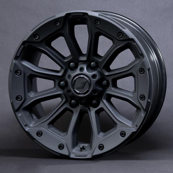 プラドのベストサイズ17x8.0J inset20をベースにコンケイブフェイスとディテールを極限まで突き詰めたデザイン。カラー：　STEALTH BLACKサイズ：　17×8.0J inset20PCD：　6H139.7HUB:φ106.2...