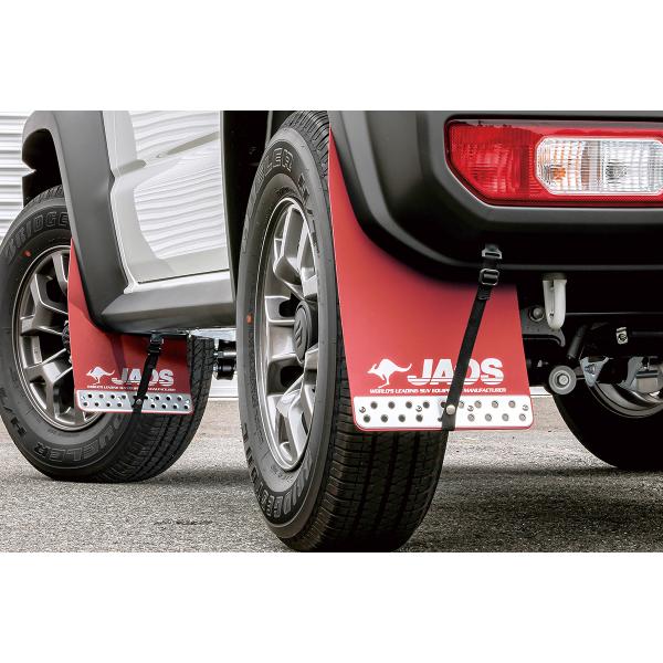 大型マッドガードのウィークポイント（巻込みと巻上げ）を、PPベルトとフラップ下端に配されたジェットホールで軽減。当バージョンIIIより、ハンガーワイヤープレートがプレスを使用して角を丸めた高品質仕様となっています。また、車種専用にあらかじめ...