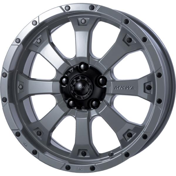 落ち着いたカラートーンでありながら、挑発的な雰囲気も持ち合わせるヘルキャット！エッジを利かせた8 スポークデザインのMK-46 にブラックアウトしたピアスボルトとセンターキャップが全体を引き締め、ミリタリーテイストに仕上がっている。フランジ...