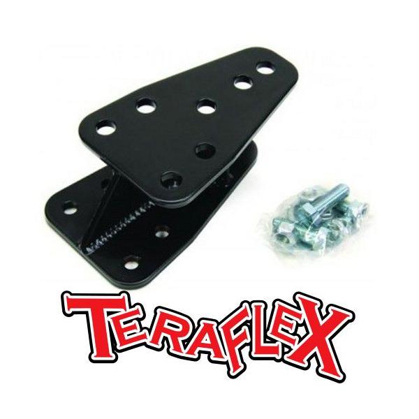 97〜 クライスラー JEEP TJ/JK ラングラー用。純正バンパーとの干渉を緩和させるため取付位置を斜め後ろに移動するステーです。純正のスペアタイヤステーに追加して取り付けます。●対応サイズ：33インチまで　※35インチまで一応対応でき...