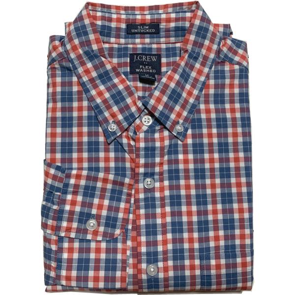 J.クルーのLA買い付け商品です。何枚も欲しくなるジェイクルーの定番、長袖ボタンダウンシャツです【SLIM】ポケット付き。ウォッシュ加工により良い雰囲気に仕上がってます。オールシーズンで着用できるサラッとした素材。吸収性も良く、快適な肌触り...
