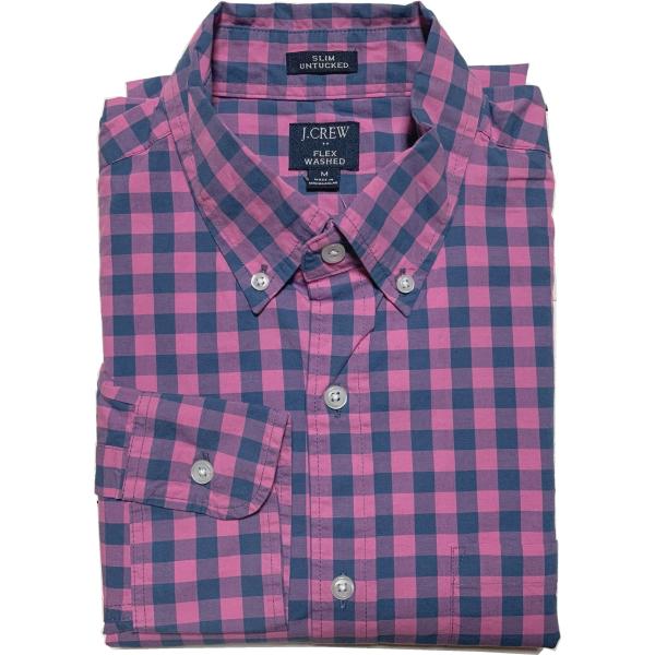 J.クルーのLA買い付け商品です。何枚も欲しくなるジェイクルーの定番、長袖ボタンダウンシャツです【SLIM】ポケット付き。ウォッシュ加工により良い雰囲気に仕上がってます。オールシーズンで着用できるサラッとした素材。吸収性も良く、快適な肌触り...