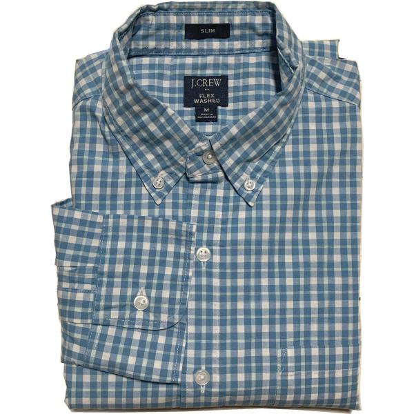 J.クルーのLA買い付け商品です。何枚も欲しくなるジェイクルーの定番、長袖ボタンダウンシャツです【SLIM】ポケット付き。ウォッシュ加工により良い雰囲気に仕上がってます。オールシーズンで着用できるサラッとした素材。吸収性も良く、快適な肌触り...