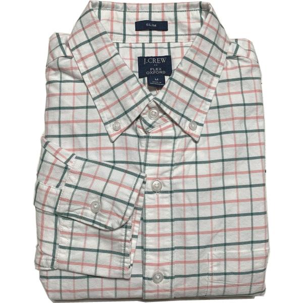 J.クルーのLA買い付け商品です。何枚も欲しくなるジェイクルーの定番、長袖ボタンダウンシャツです【SLIM】ポケット付き。ウォッシュ加工により良い雰囲気に仕上がってます。オールシーズンで着用できるオックスフォード素材。吸収性も良く、快適な肌...
