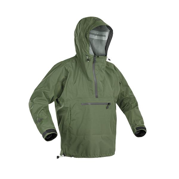 天候の変化に合わせてさっと羽織れるシングルウエストのパドリングジャケット。カンガルーポケットの裏地は、ハンドウォーマ―としてフリースが施されているので、寒いときなどは手を寒さから守ってくれます。（PFD装着時は使えません）フードがついていま...