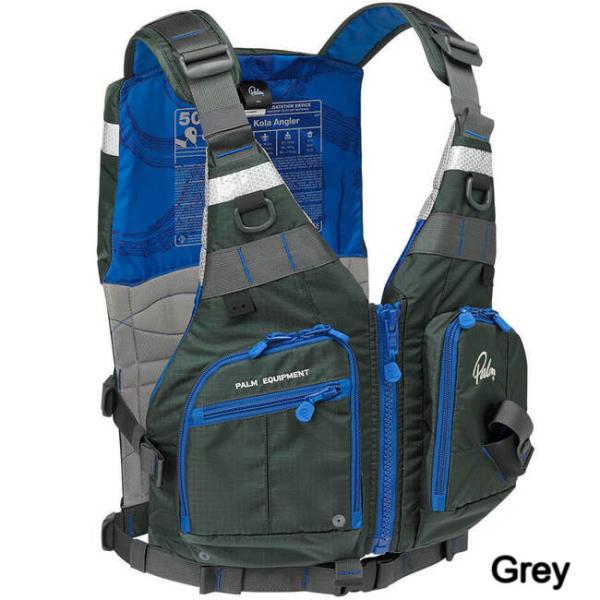 カヤックフィッシング用ハイバック仕様の固型式ライフジャケット(PFD)。背の高いシートにも対応できるよう背面の浮力材をカットしています。フロント部分は大型ポケットを左右に装備していますが自由に動きがとれるようになっています。左右ポケットを開...