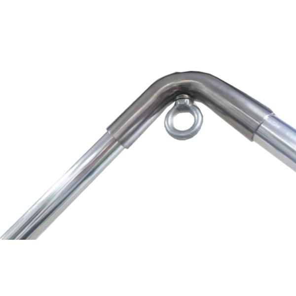 ツインピルツ フォーク用 二又フレームは、シェルター内のスペースを有効活用できるオプションパーツです標準のポールをこの二又フレームに差し替えることで、より広く前室や居住スペースを確保できますハーフフレームやオプション小物と組み合わせることで...