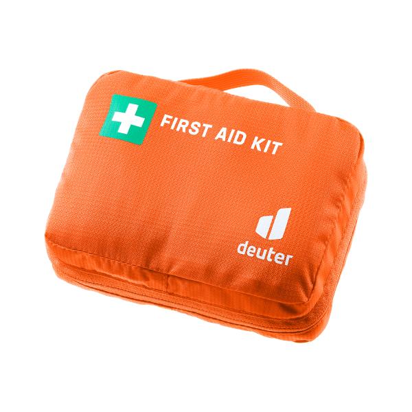 常備薬や絆創膏などが収納できるコンパクトなファーストエイドポーチ。内側には中身が分かりやすく、小分け収納に便利なメッシュポケットや仕切りが付いています。※写真は使用例で、小物は付属しません。重量約70g、サイズH12×W18×D6cm。