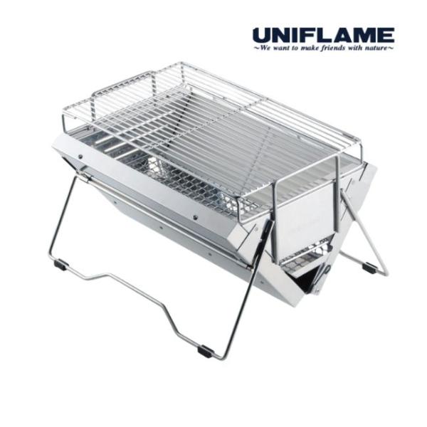 サイズ使用時：約31.5×25×19（高さ）cm収納時：約31.5×16.5×8.5（厚さ）cm材質本体：ステンレス鋼＋特殊セラミック脚・ワイヤー網・ロストル・灰受け：ステンレス鋼スタンドゴム：エラストマー樹脂重量：約3.1kg※狭い空間や...