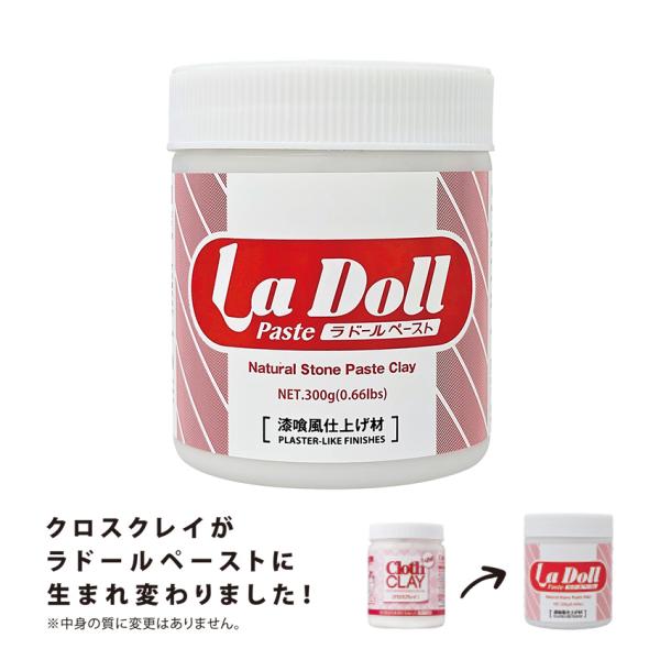 石粉粘土ラドールペースト【　メーカー　】　（株）パジコ 301281【　内容量（約）　】　300ｇスチレンボードやメラミンスポンジ、木、ダンボール、布などに塗布することで素材の質感を漆喰風に変えるペースト状の粘土です。ギャザーやフレアーなど...