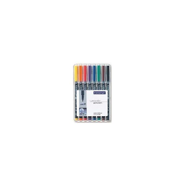 オーブンクレイフィモ用ルモカラーペン細書きＭサイズ（約）：14．8×9．4×1．4ｃｍ1本：14．1×軸径0．9ｃｍ油性インク8色（赤、青、緑、黒、橙、茶、黄、紫）セット。フィモの加熱後の着色に最適です。優れた定着性と耐熱性によりＣＤ−Ｒ・...