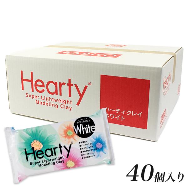 ■内容量…180g×40個■メーカー名…（株）パジコおどろくほどの軽さで、伸びがよく手につかず、作業性がよい軽量ホワイト粘土です。できあがった作品はドライフラワーのようなやさしさ。【耐水性】X 乾燥後の耐水性なし【混ぜることができる粘土】〇...