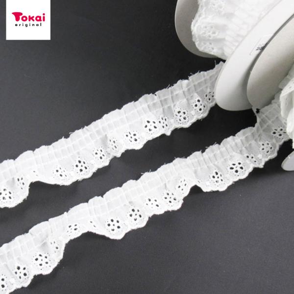 ■サイズ（約）…巾2.3cm（商品サイズ）■数量設定…50cm単位の切売り■素材…綿100％■メーカー名…トーカイグループオリジナル■生産国…日本お洋服や小物の装飾やアクセントに。縫い付けてご使用ください。※トーカイグループオリジナル！!イ...