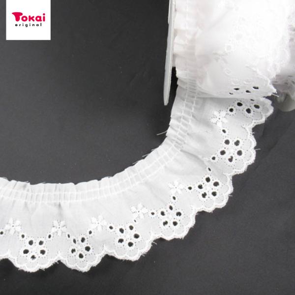 ■サイズ（約）…巾4.8cm（商品サイズ）■数量設定…50cm単位の切売り■素材…綿100％■メーカー名…トーカイグループオリジナル■生産国…日本お洋服や小物の装飾やアクセントに。縫い付けてご使用ください。※トーカイグループオリジナル！!イ...