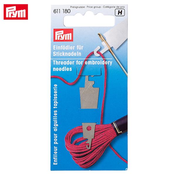 ■サイズ（約）…13×51×0.5mm（商品サイズ）60×106×1mm（パッケージサイズ）■内容量…1個■素材…スチール■ブランド…Prym■シリーズ…Prym■生産国…中国刺しゅう針用の丈夫な糸通しです。両側にサイズの異なるフックが付い...