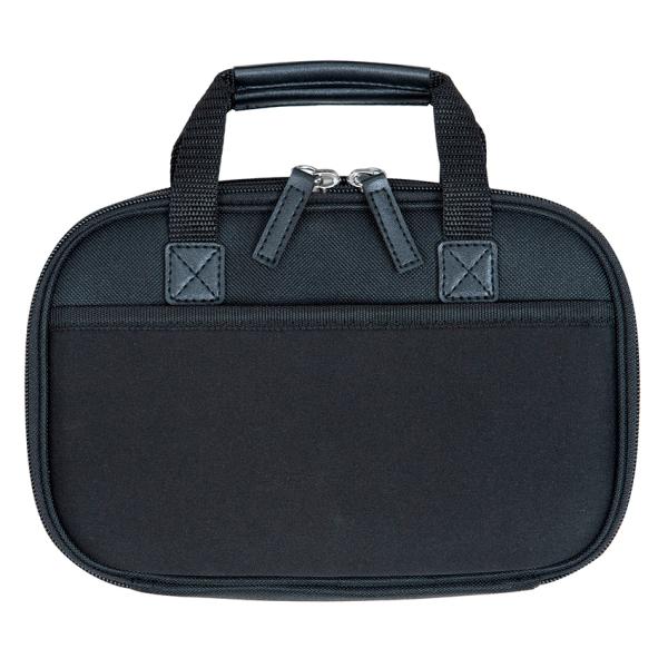 ■サイズ（約）…250×165×55mm（ハンドル含まず）（商品サイズ）175×285×55mm（パッケージサイズ）■素材…ポリエステル(生地、中スポンジ)、PVCレザー(ハンドル)■生産国…中国20cmの断ちはさみも入る裁縫バッグです。※...