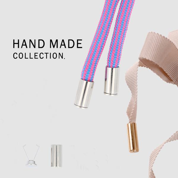 ■サイズ（約）…長さ21mm/外径：11mm（筒パーツ内径10mm）　H105×W65×D12mm（パッケージサイズ）■内容量…2個■素材…亜鉛合金■生産国…日本トレンド感のあるコードアイテムに仕上がる、メタリックでお洒落なエンドキャップ。...