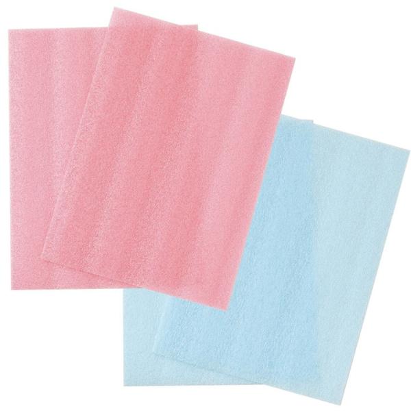 【 メーカー 】 ハマナカ【 サイズ（約） 】 18.5×13.5×厚さ0.2ｃｍ【 入り数 】 ピンク、ブルー各2枚入り【 材質 】 発泡ポリエチレンお手持ちのフェルティングマットの上に置いて使用します。白い作品を作る際にに便利！使い込ん...