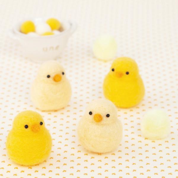 ■サイズ（約）…各高さ4cm（完成サイズ）縦23×横14×厚さ2.5cm（パッケージサイズ）■セット内容…アクレーヌ、目、レシピ■準備するもの…【フェルティング用ニードル極細（Ｈ441-023）、フェルティング用マット（Ｈ441-015）】...