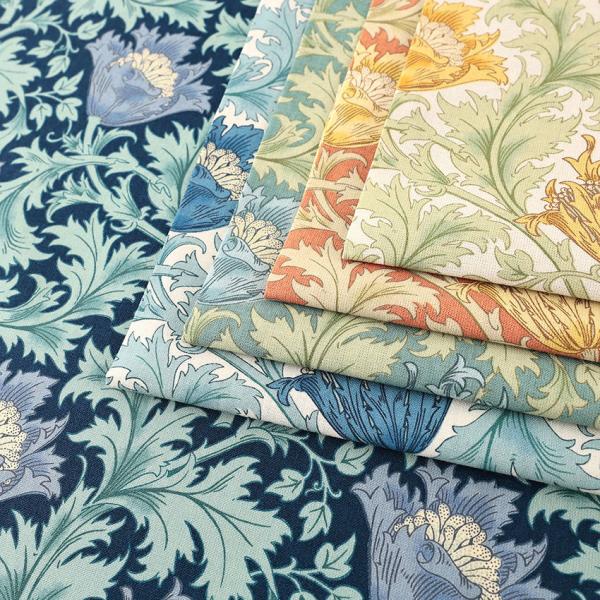 ■布幅（約）…108cm■素材…綿100％■数量設定…50cm単位の切売り　（ご購入例： 数量 2 = 1.0m）●生地の厚さ … やや薄地●透け感 … 若干あり●生地の特徴 … 薄手で、ギャザーも寄せやすい厚み。スタンダードな平織の生地で...