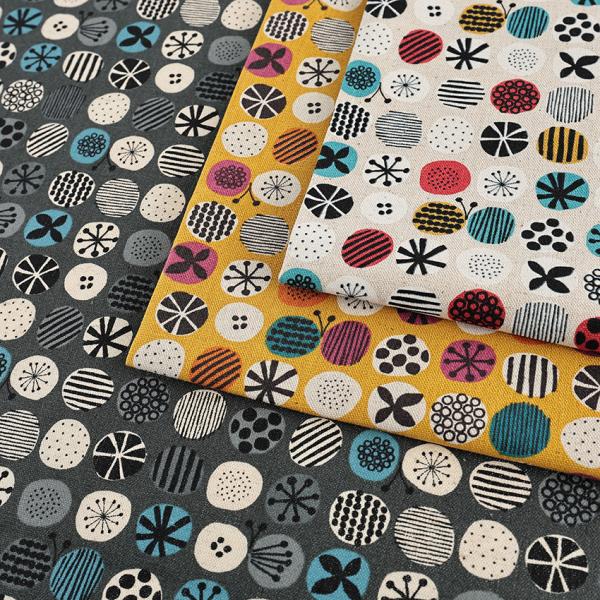 ■布幅（約）…108cm■素材…綿85％、麻15％■数量設定…50cm単位の切売り　（ご購入例： 数量 2 = 1m）●生地の厚さ … 普通地●透け感 … ほぼなし●生地の特徴 … 丈夫な綿麻キャンバス素材。素朴でナチュラルな素材感がある麻...