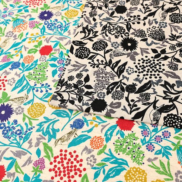 ■布幅（約）…110cm■素材…綿85％、麻15 %■数量設定…50cm単位の切売り　（ご購入例： 数量 2 = 1m）●生地の厚さ … やや薄地●透け感 … 若干あり●生地の特徴 … 薄手で、ギャザーも寄せやすい厚み。麻混のため、素朴でナ...