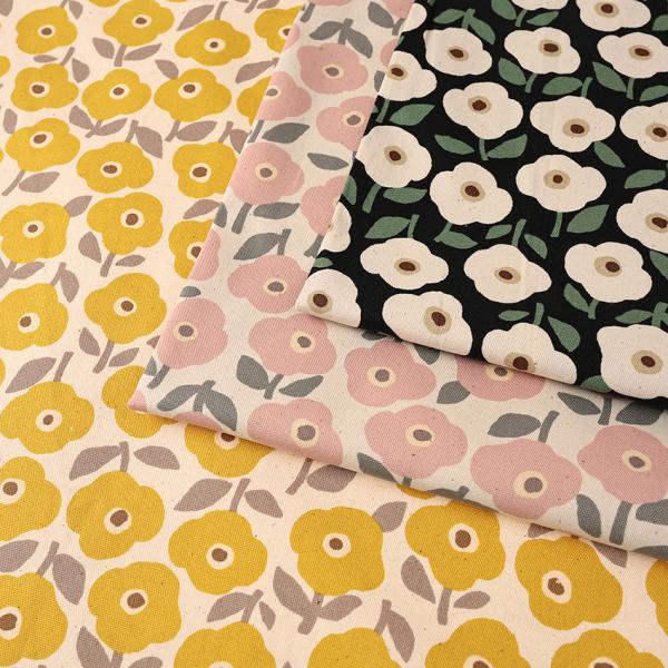 ■布幅（約）…110cm■素材…綿100％■数量設定…50cm単位の切売り　（ご購入例： 数量 2 = 1m）●生地の厚さ … 普通地●透け感 … ほぼなし●生地の特徴 … スタンダードな平織のオックス素材。中厚で丈夫です。しっかりとしたバ...