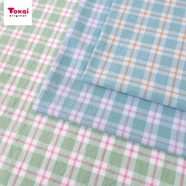 ■布幅（約）…108cm■素材…綿100％■数量設定…50cm単位の切売り　（ご購入例： 数量 2 = 1m）■ブランド…トーカイグループオリジナル●生地の厚さ … やや薄地●透け感 … 若干あり●生地の特徴 … コットン先染め平織りチェッ...