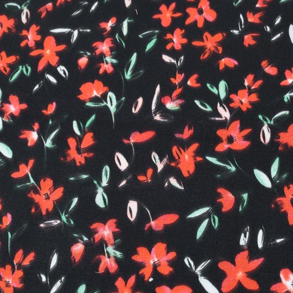 ■布幅（約）…140cm■素材…綿100％■数量設定…50cm単位の切売り　（ご購入例： 数量 2 = 1m）●生地の厚さ … 薄地●透け感 … あり●生地の特徴 … インポートのプリント生地です。国内にはないインポートならではの素材感と色...