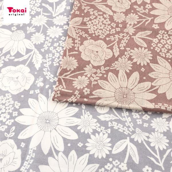 ■布幅（約）…106cm■素材…綿85％、麻15％■数量設定…50cm単位の切売り　（ご購入例： 数量 2 = 1m）■ブランド…トーカイグループオリジナル●生地の厚さ … やや薄地●透け感 … 若干あり●生地の特徴 … 薄手で、ギャザーも...