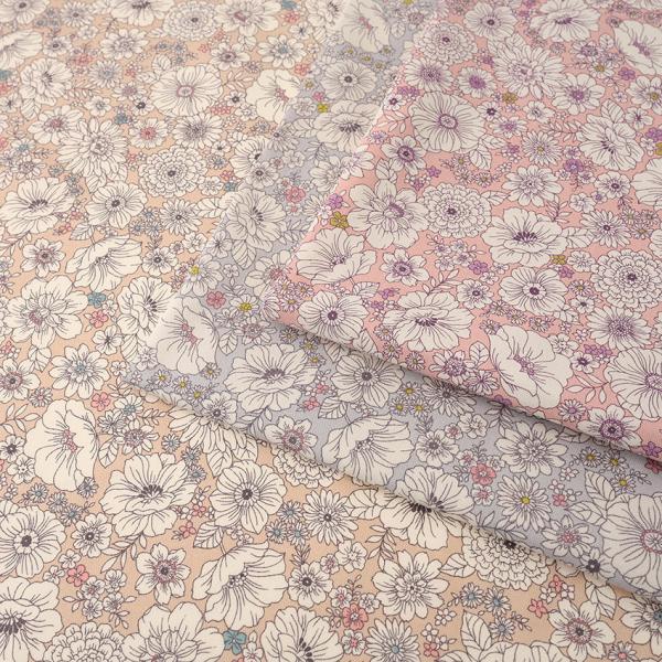 ■布幅（約）…108cm■素材…綿100％■数量設定…50cm単位の切売り　（ご購入例： 数量 2 = 1m）●生地の厚さ … 普通地●透け感 … ほぼなし●生地の特徴 … スタンダードな平織のオックス素材。中厚で丈夫です。しっかりとしたバ...