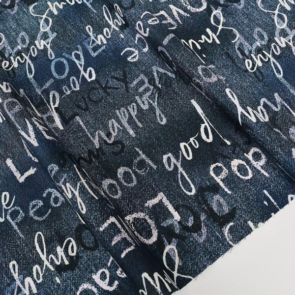 ■布幅（約）…108cm■素材…綿100％■数量設定…50cm単位の切売り　（ご購入例： 数量 2 = 1m）●生地の厚さ … やや薄地●透け感 … 若干あり●生地の特徴 … インクジェットプリントで色落ち感や布目の質感など、ヴィンテージデ...