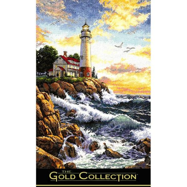 ★送料無料★ディメンジョン　刺しゅうキットThe　Gold　CollectionRocky Point 【 サイズ(約) 】 43Ｘ28ｃｍ【 布の種類　】 アイーダ【 布地のカウント数　】 18【 布地の色 】 アイボリー【セット内容 】...