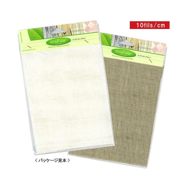 刺しゅう布Brod starリネン布　LIN 10 FILS【 サイズ(約) 】 40×45cm【 布の種類 】 リネン100％【 布地のカウント数/インチ 】 25ct【 目数 】 100目/10cm(25ct)【 原産国 】 フランス【...